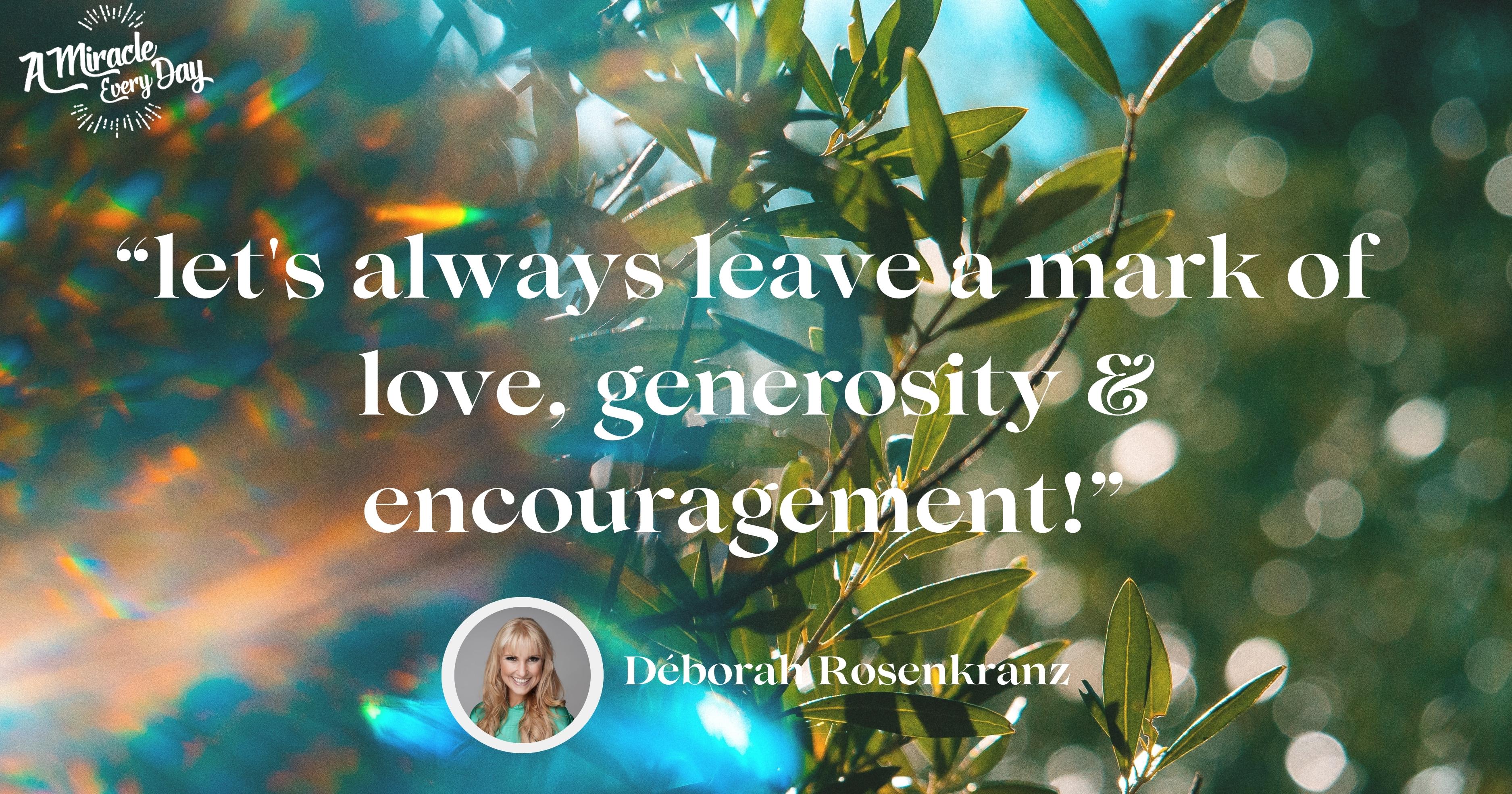 Leave traces of love - Jesus.net