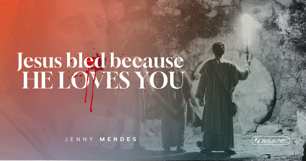Jesus bled because He loves you - in.Jesus.net