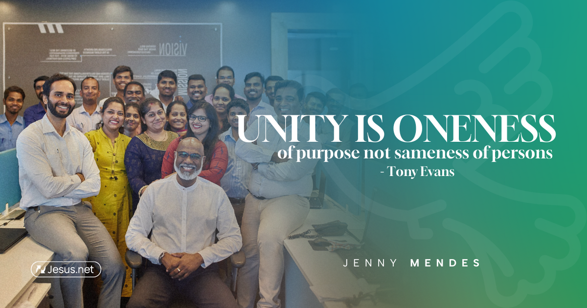 Unity is oneness of purpose not sameness of persons – Tony Evans - in ...