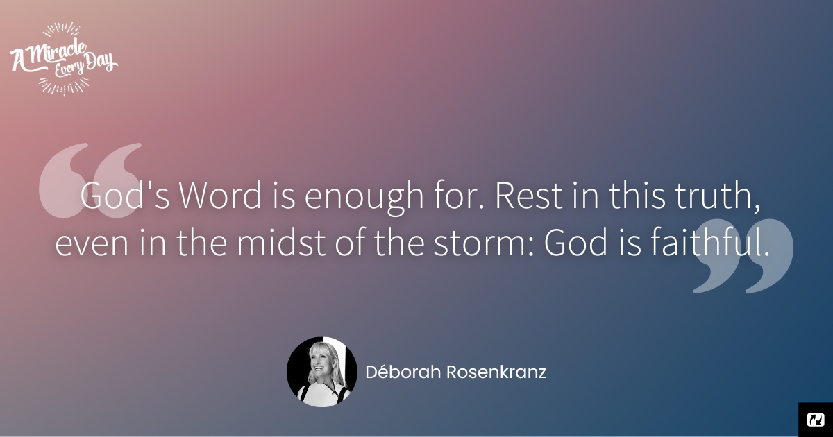 Resting in God's faithfulness - Jesus.net